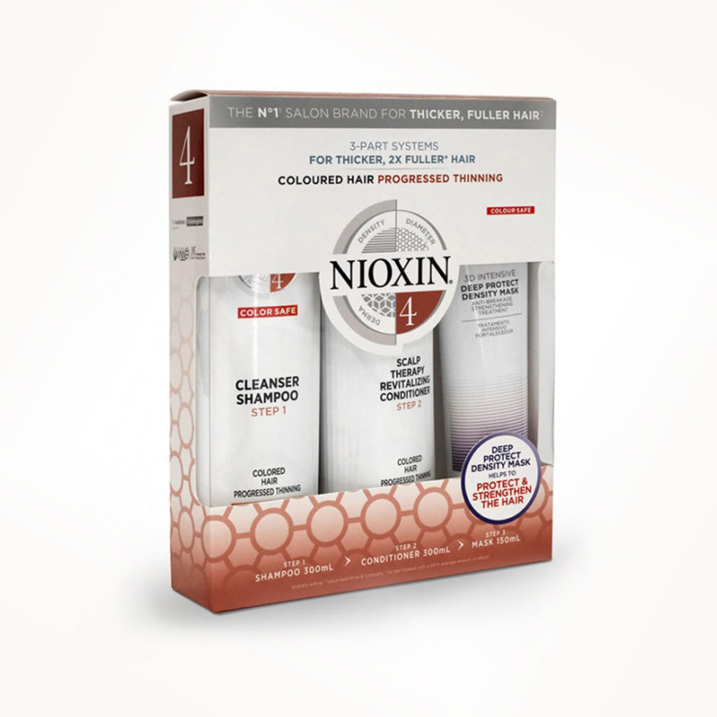 Nioxin System 4 (Shampoo 300ml, Conditioner 300ml & Mask 150ml ...